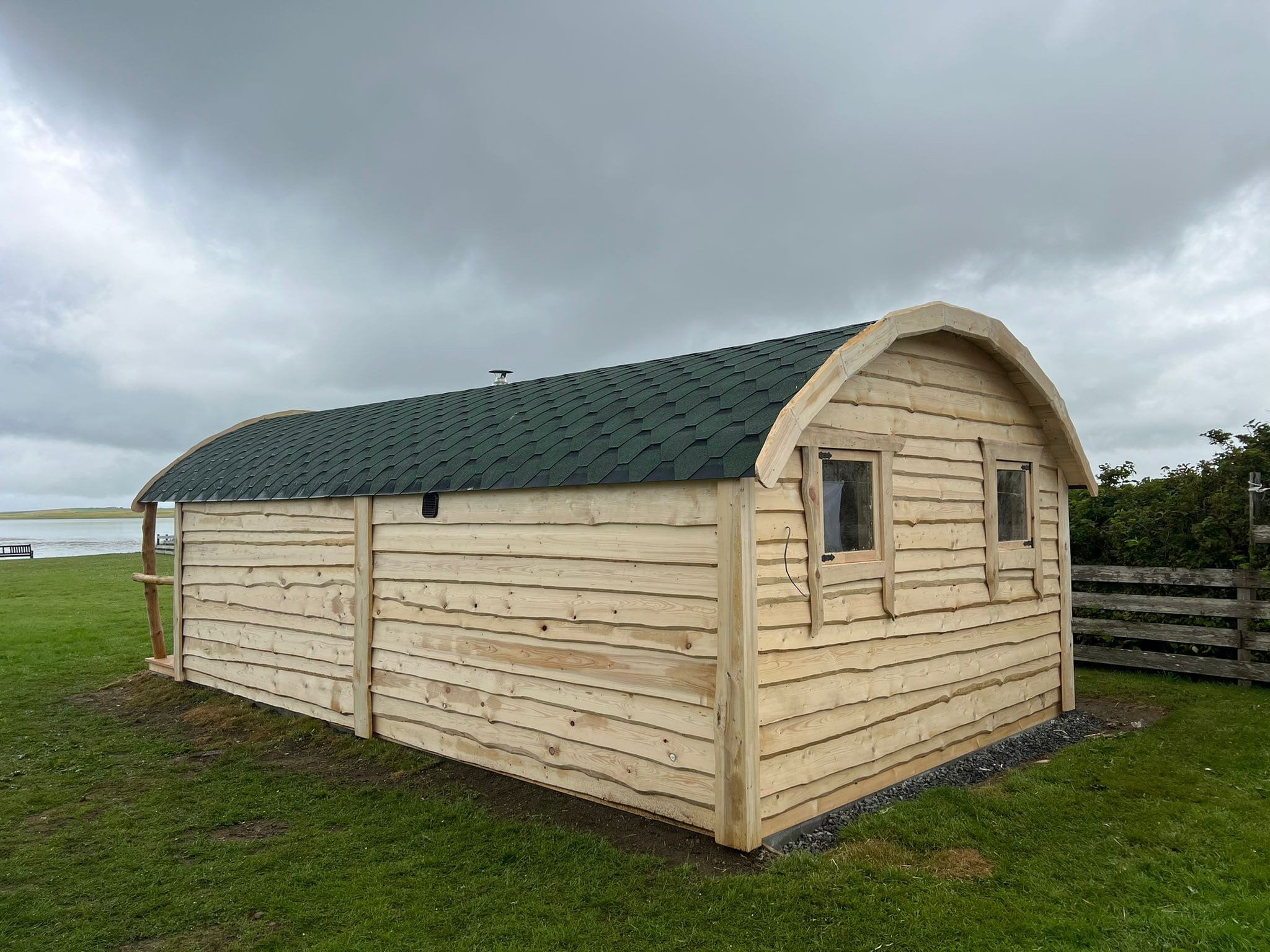 Glamping Pod | Handcrafted 3-room Timber Cabin | Log Burner | Outdoor ...