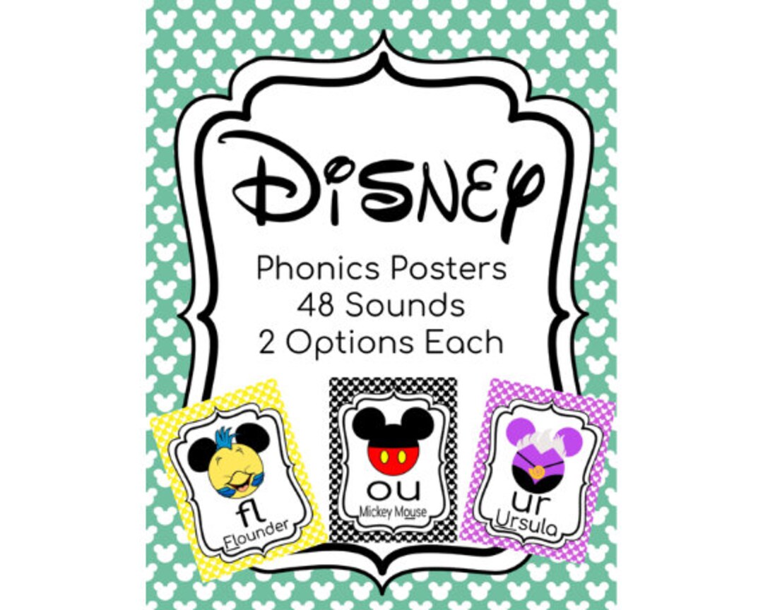 Magical Vacation: Magical Mouse Head Character Phonics Posters - Etsy