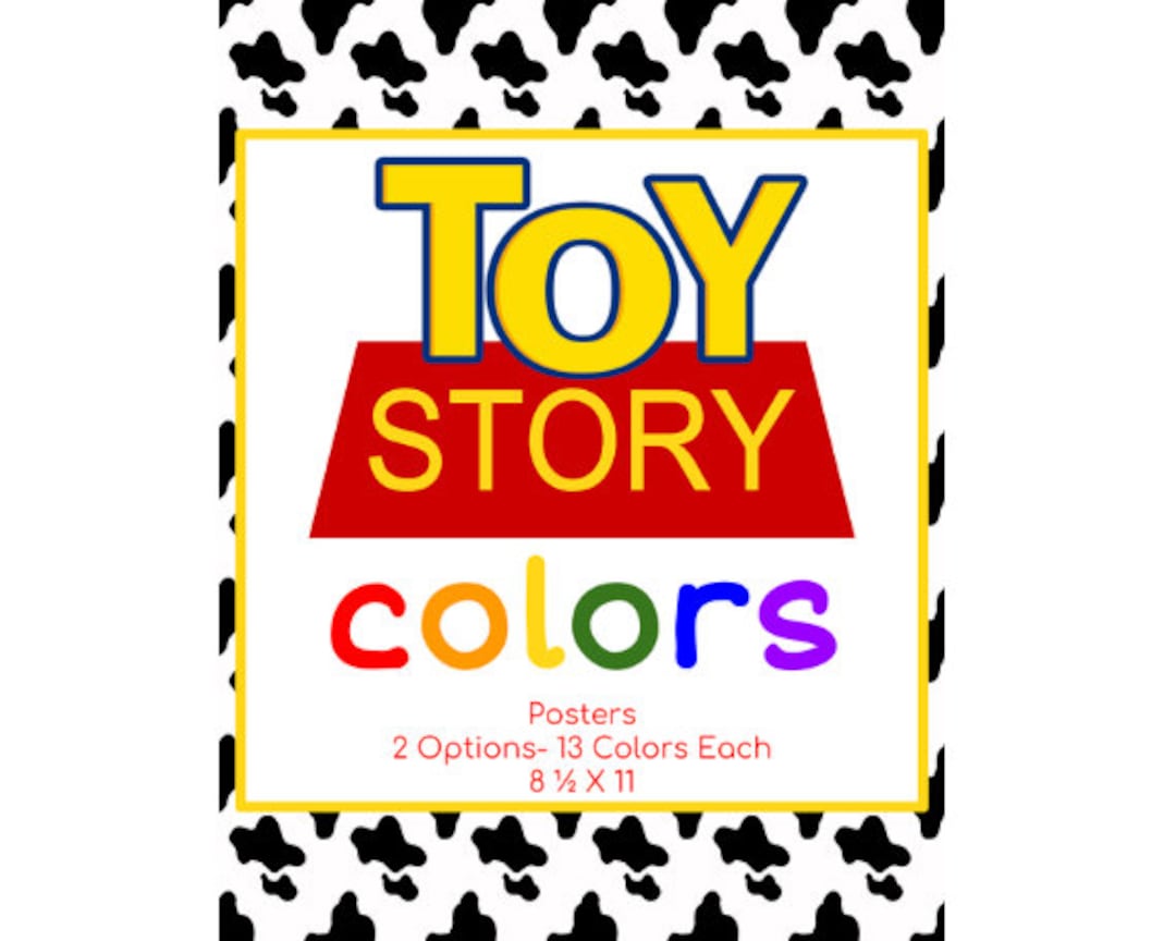Magical Vacation: Toy Story Theme Color Posters - Etsy