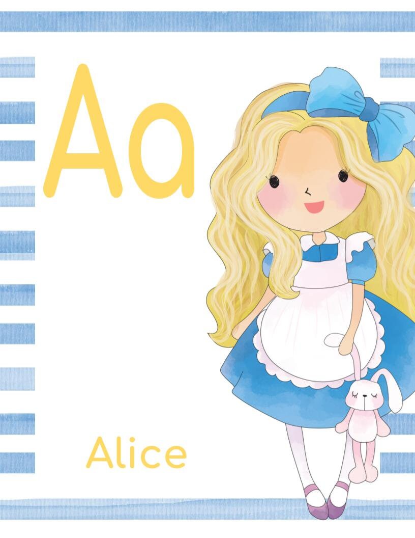 Magical Vacation: Character Alphabet Posters - Etsy