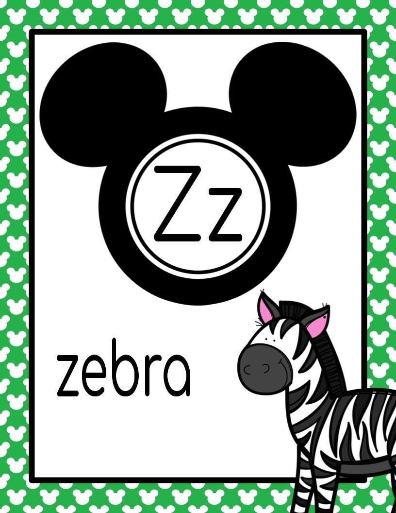 Magical Vacation: Magical Mouse Alphabet Posters - Etsy