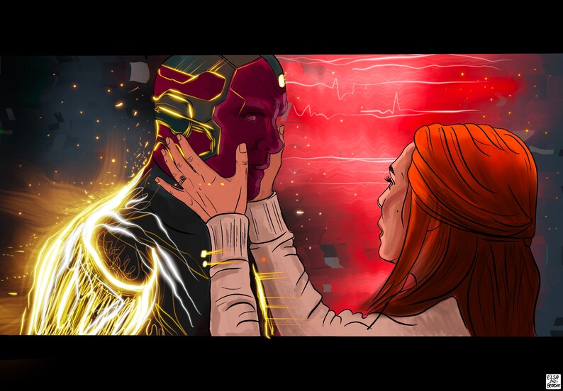 Wandavision Fan Art so Long Darling - Etsy UK