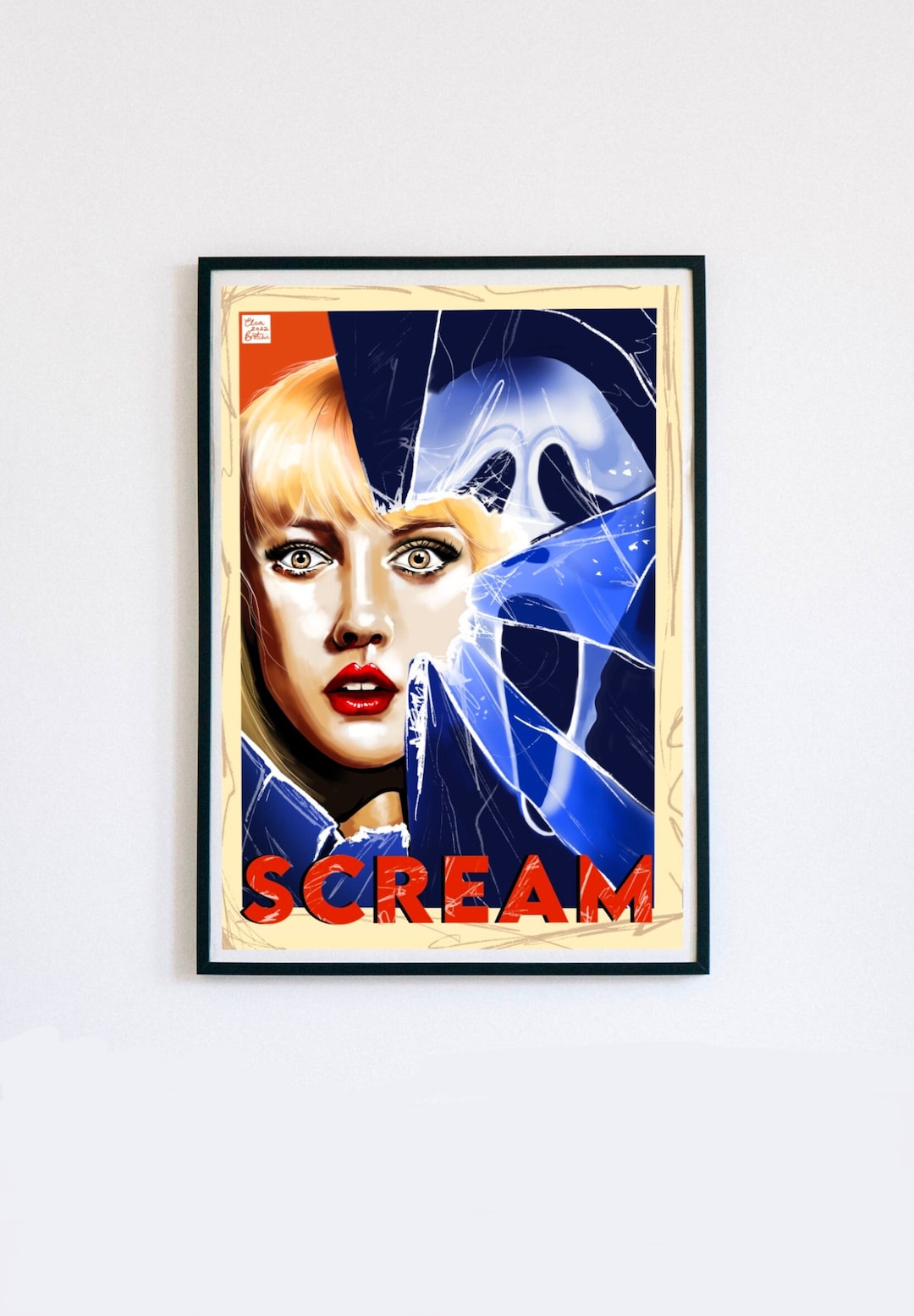 Scream 1996 Poster Art - Etsy