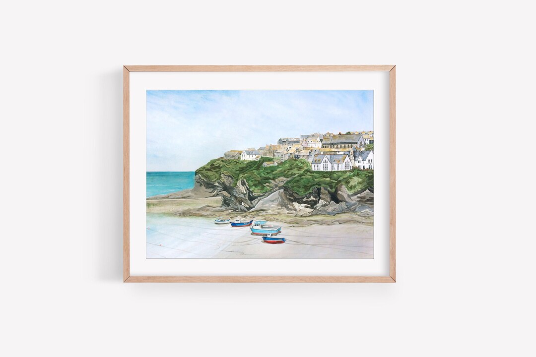 Port Isaac, Cornwall, A4 Art Print - Etsy