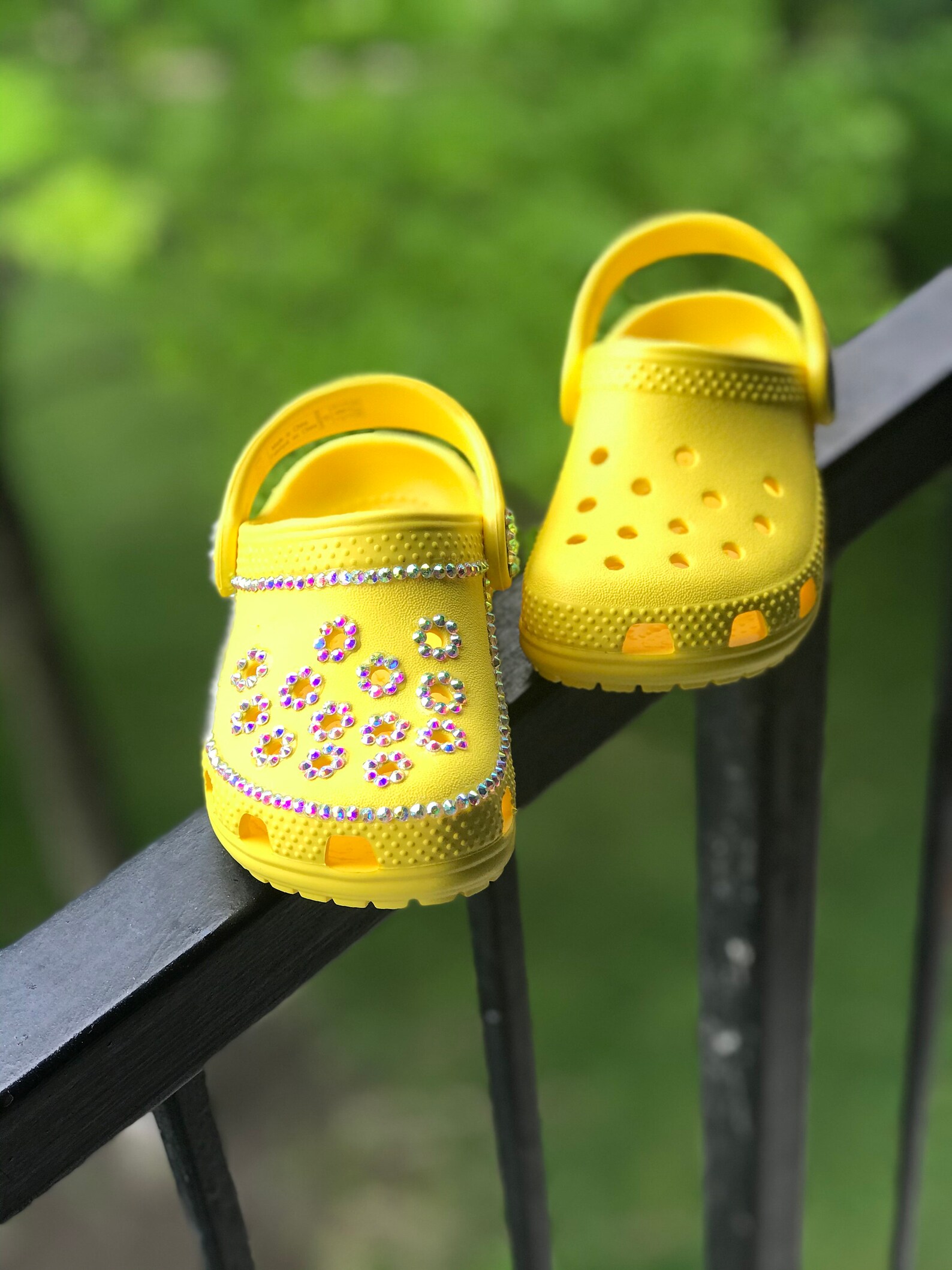 Custom Bling Rhinestone Crocs With Matching Bow - Etsy