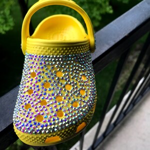 Custom Bling Rhinestone Crocs With Matching Bow - Etsy