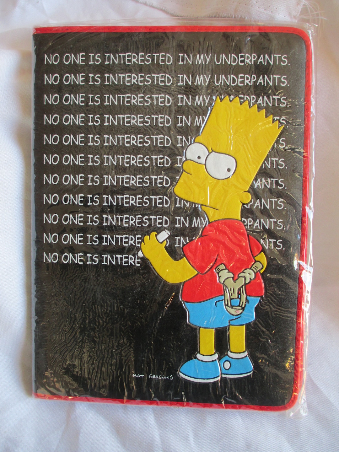 Bart Simpson Notebook Folder From the Simpsons Playworks International ...