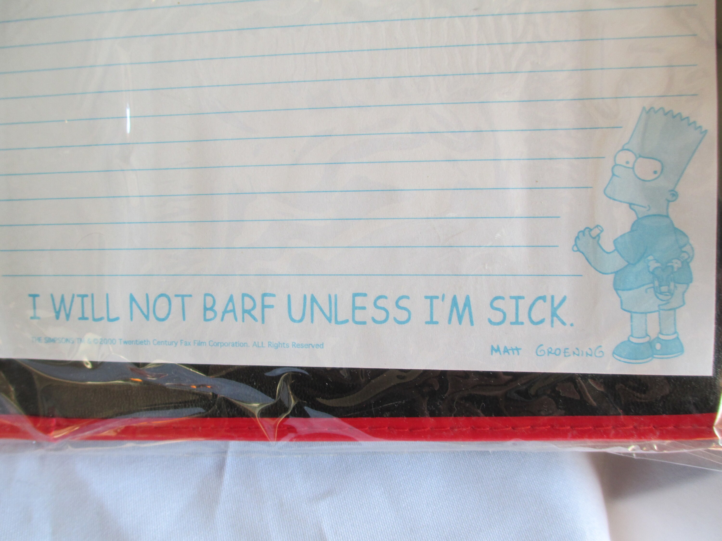 Bart Simpson Notebook Folder From the Simpsons Playworks - Etsy