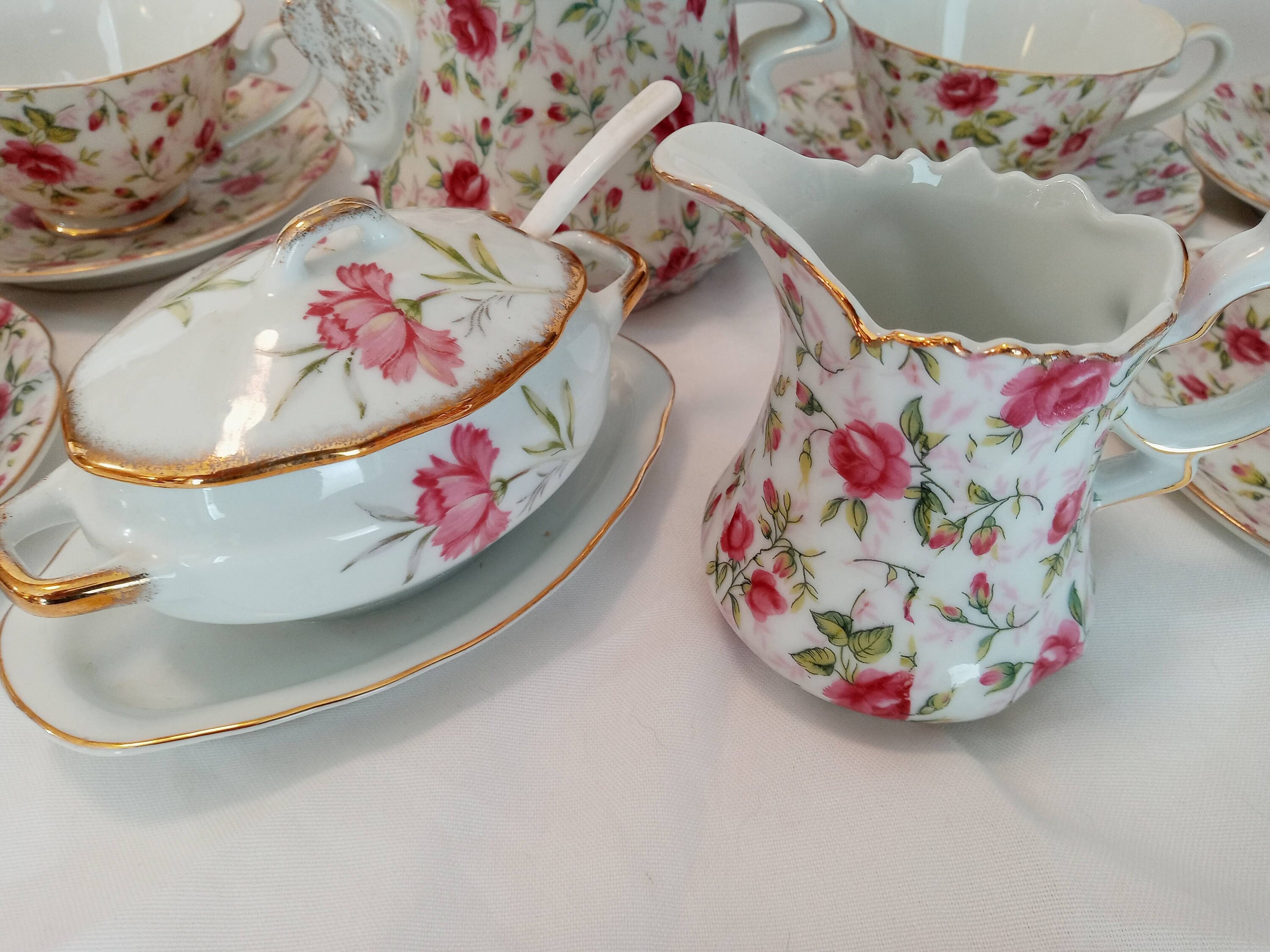 Lefton China Tea Set / Service - Etsy