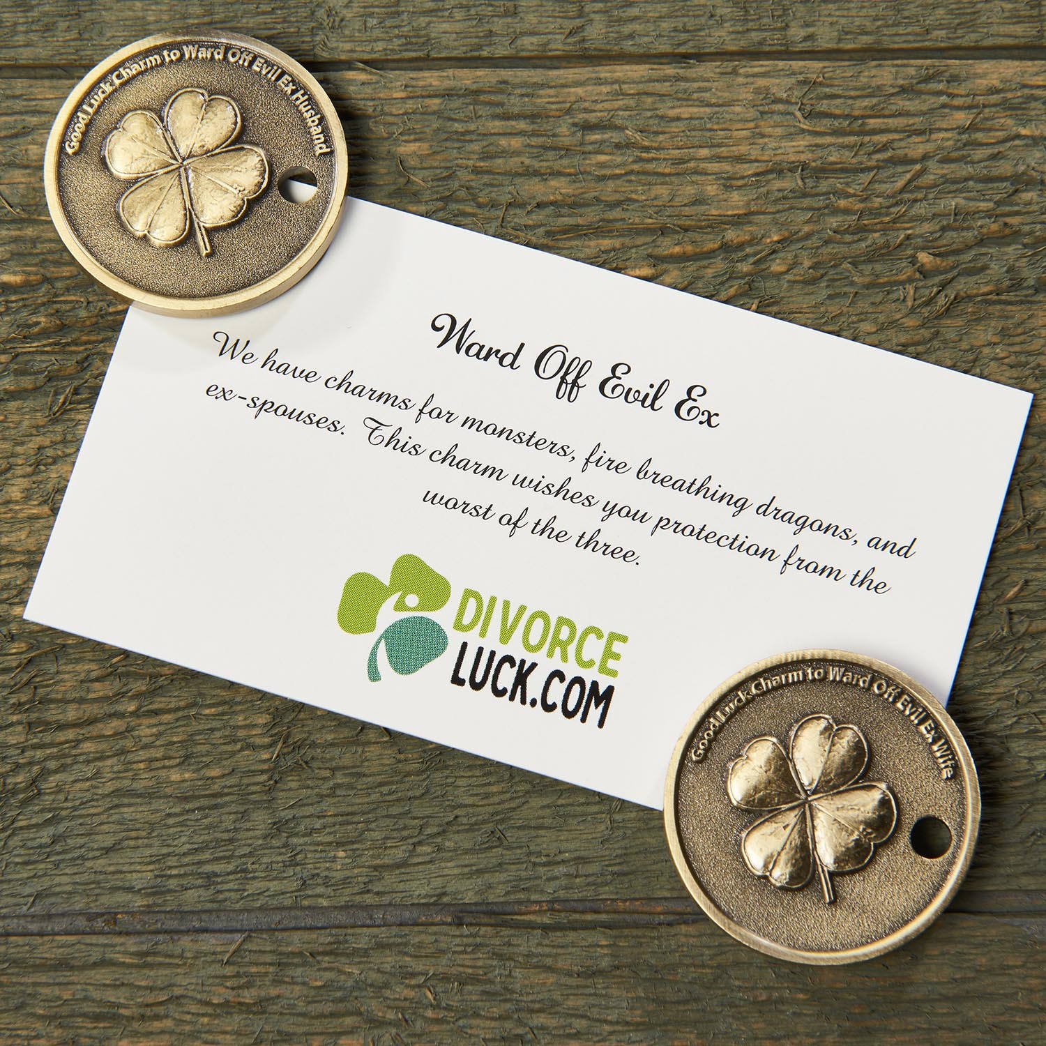 Ward off Evil Ex Wife Divorce Luck Charm - Divorce Gift - Etsy
