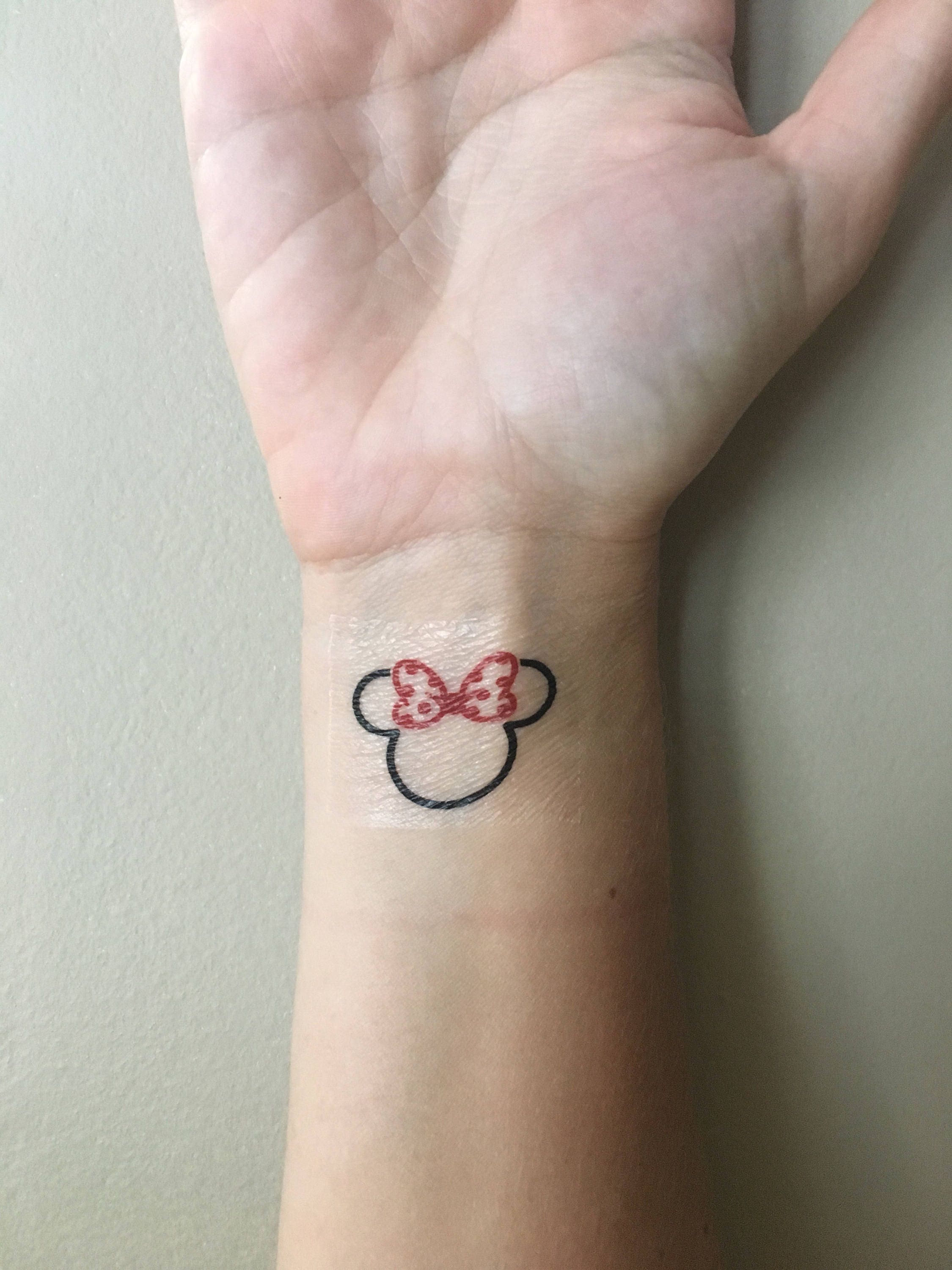 Minnie Head Silhouette Tattoo
