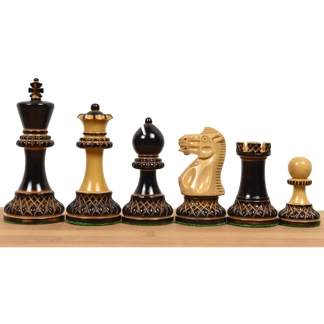 3.9 Parker Staunton Chess Set Chess Pieces Only - Etsy UK
