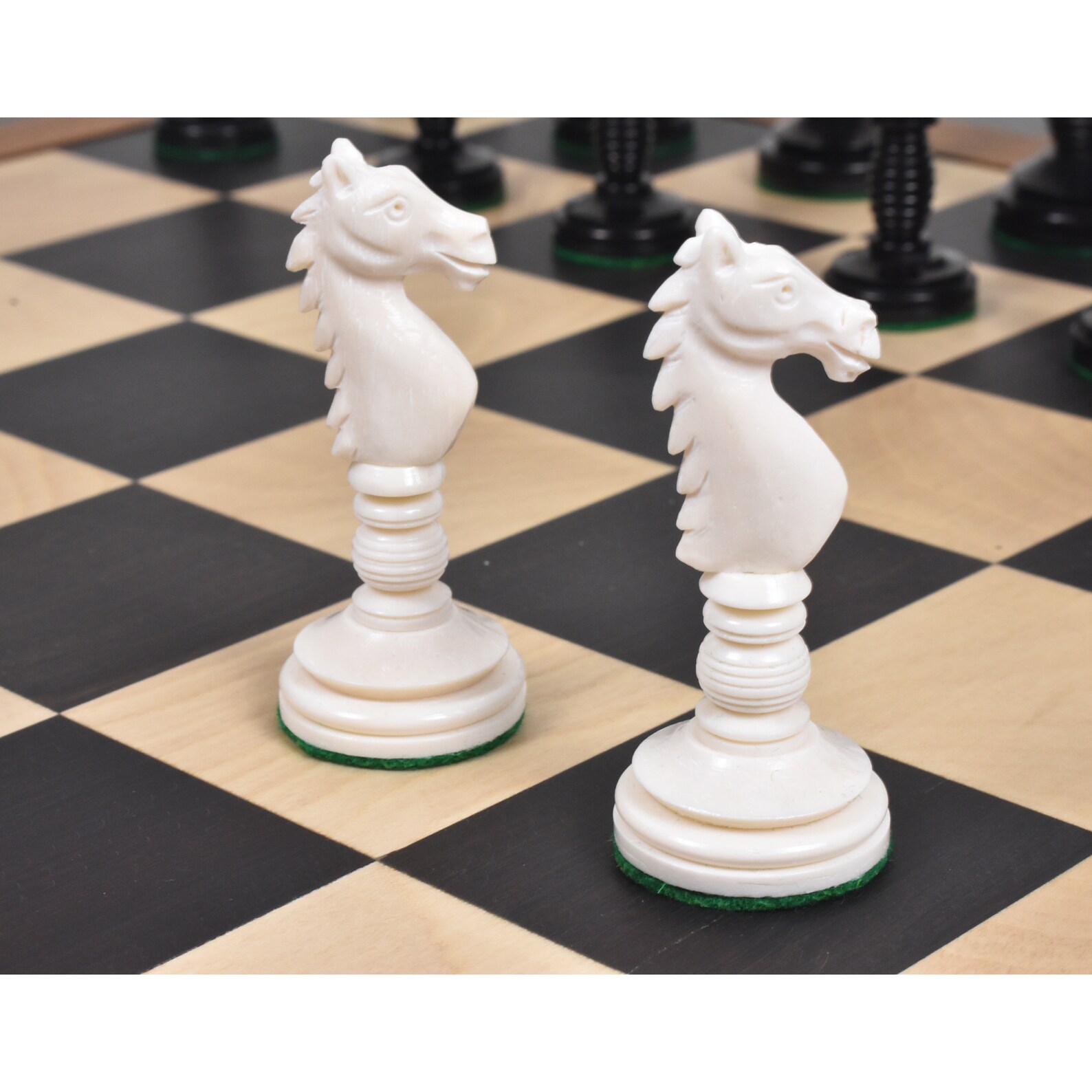 4.4 Hand Carved Camel Bone Chess Pieces Only Set | Etsy