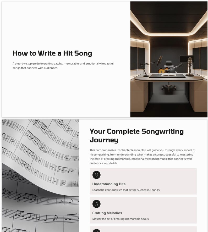 How to Write a Hit Song – Complete 10-chapter Music Songwriting ...