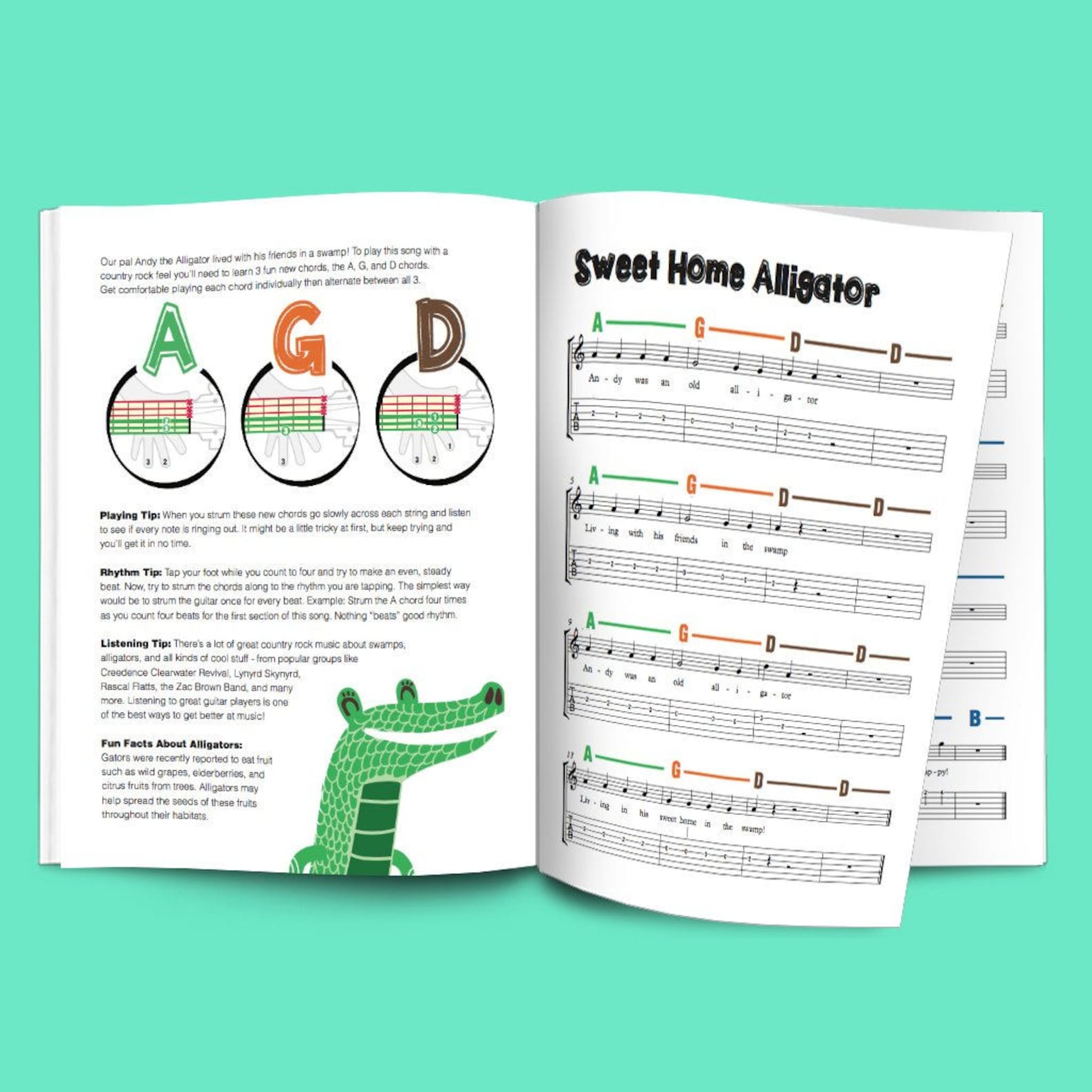 Guitar Chords Alphabet Kids Download Includes Easy Guitar Method ...