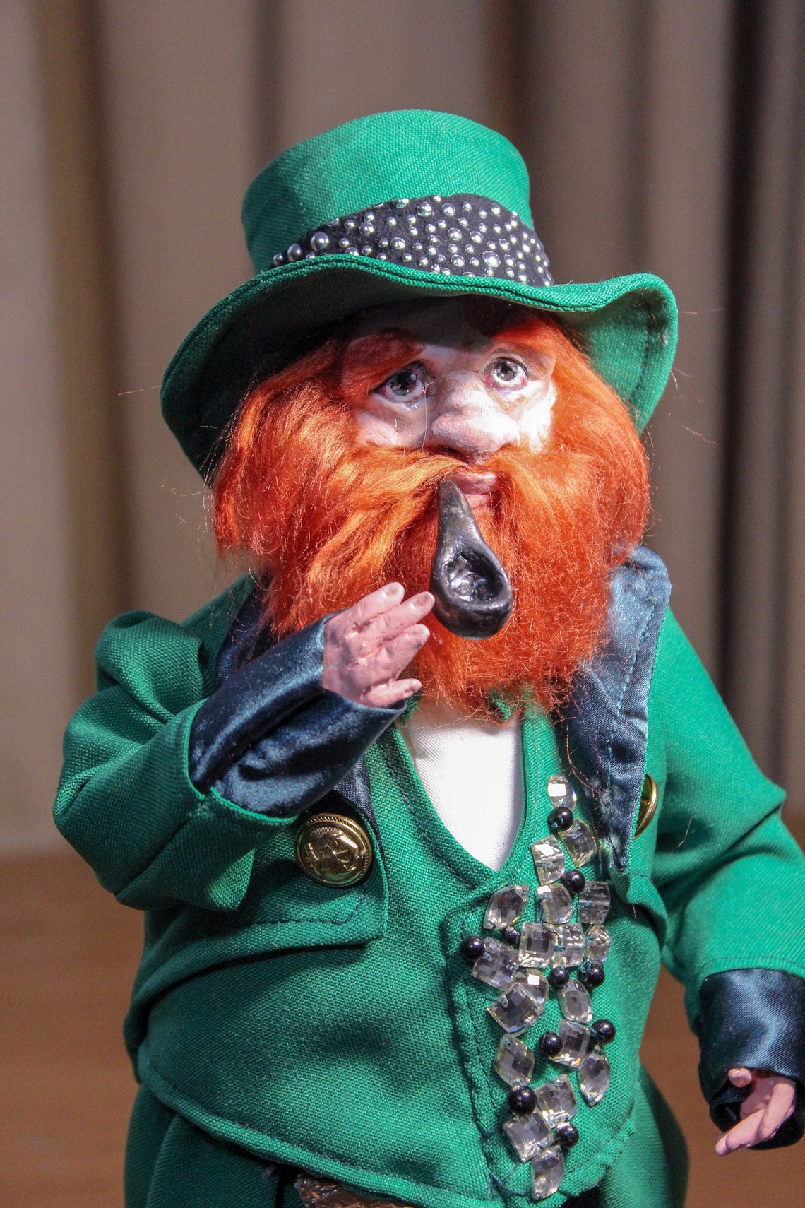 Art doll Irish gnome. Art doll gnome. Collectible doll | Etsy