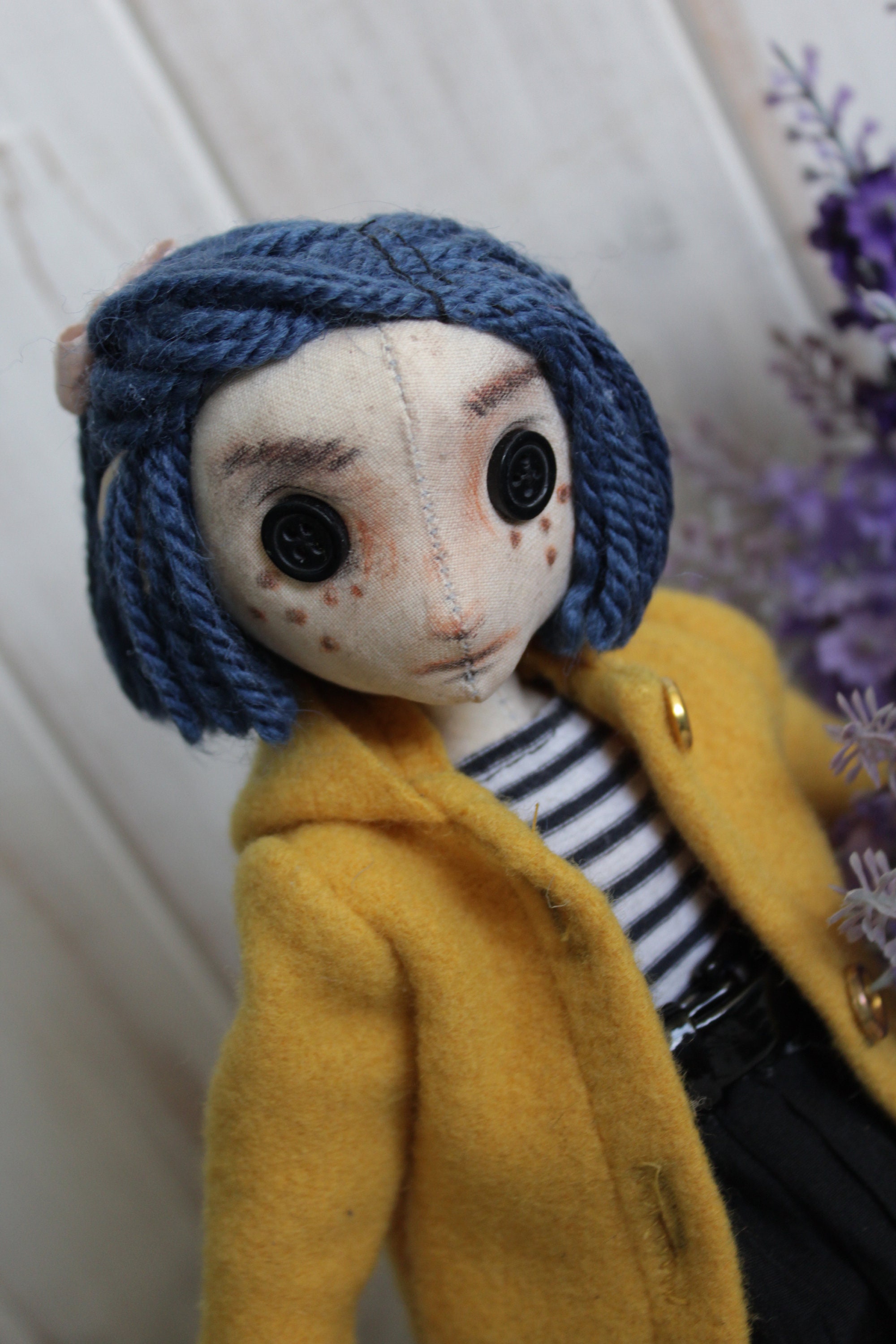 Coraline doll. Handmade art doll. OOAK doll. Fairytale doll | Etsy
