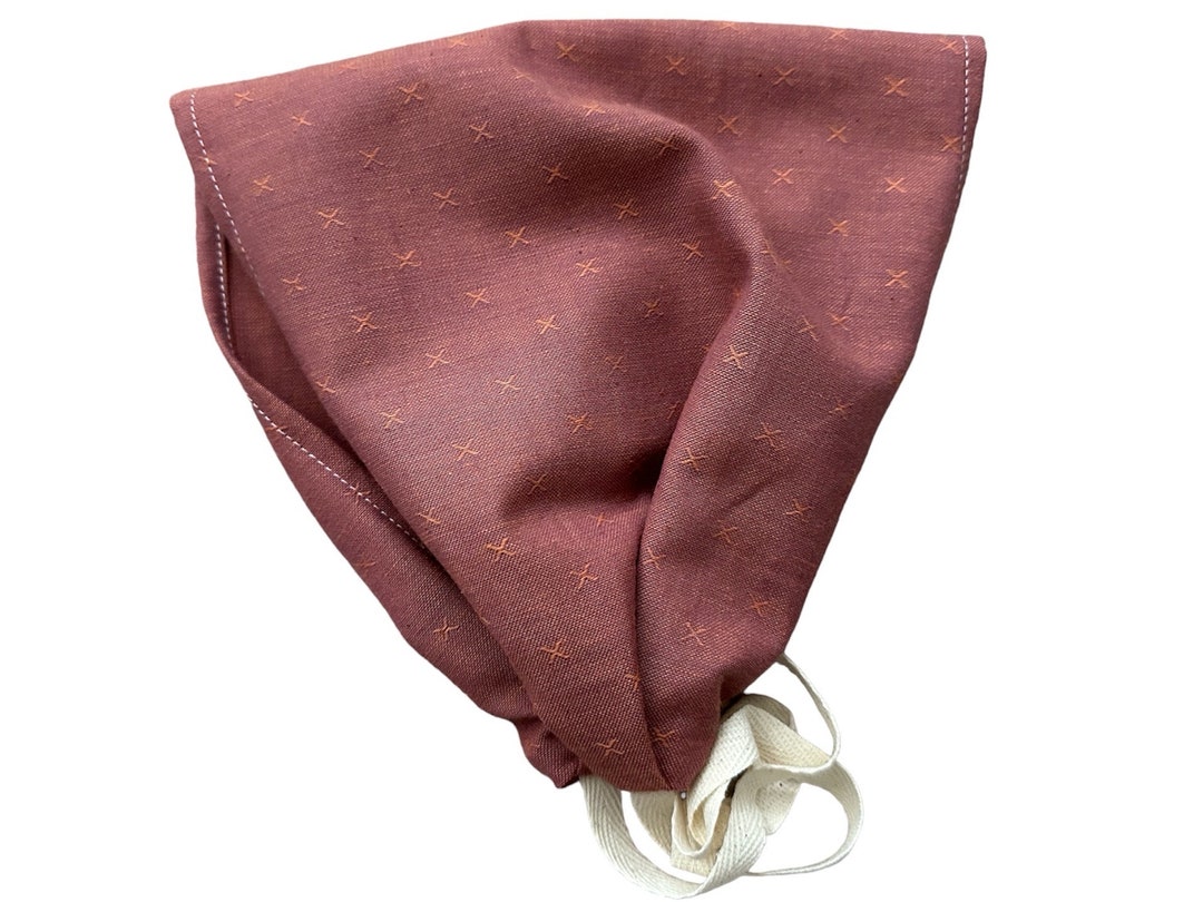 SPICY - Red Burnt Orange Rust Headband/headscarf/headcovering, Textured ...