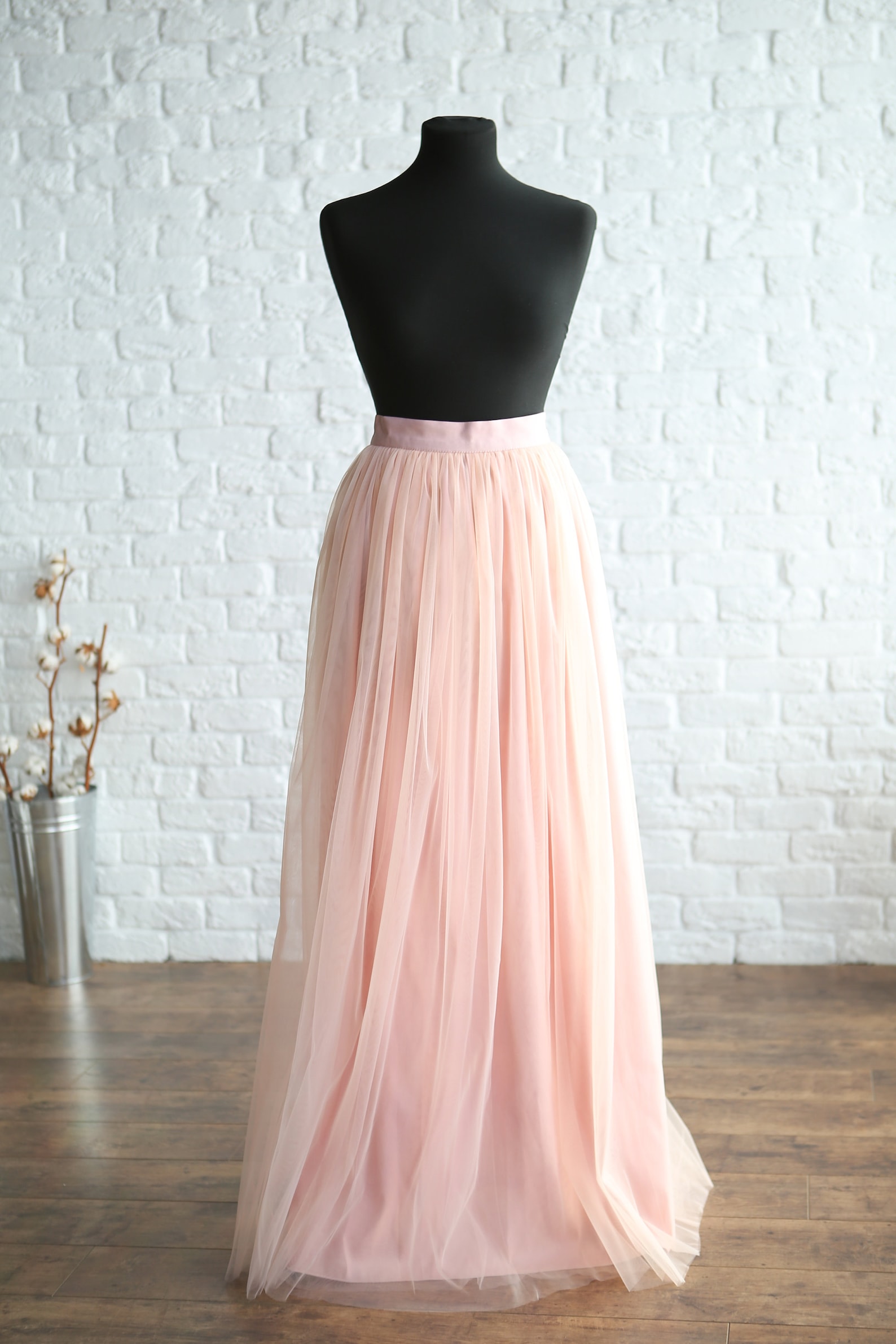 Pale Pink Long Tulle Skirt Tulle Skirt Women Maxi Tulle Etsy