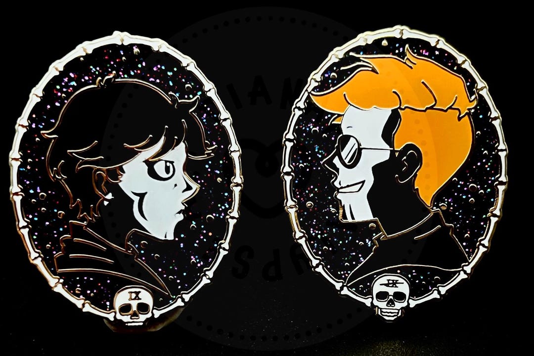 The Locked Tomb Gideon and Harrow Pins - Ninth House Enamel Pins - Etsy