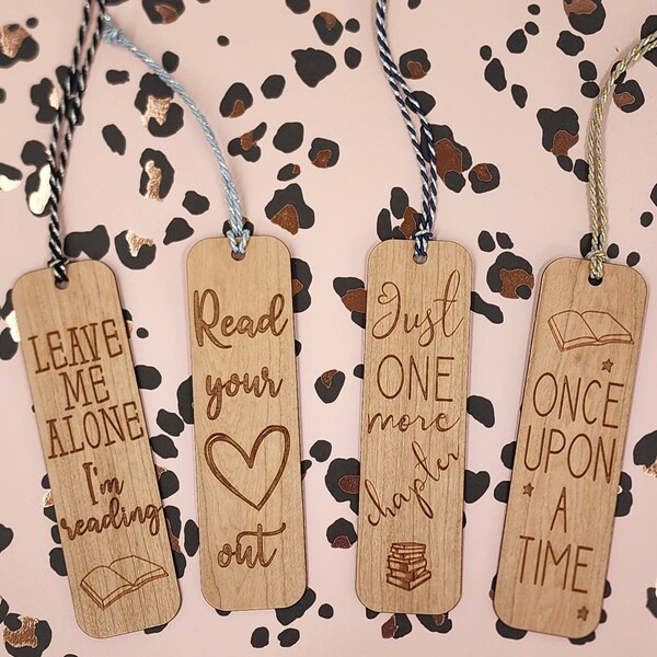 Thin Wood Bookmark - Etsy