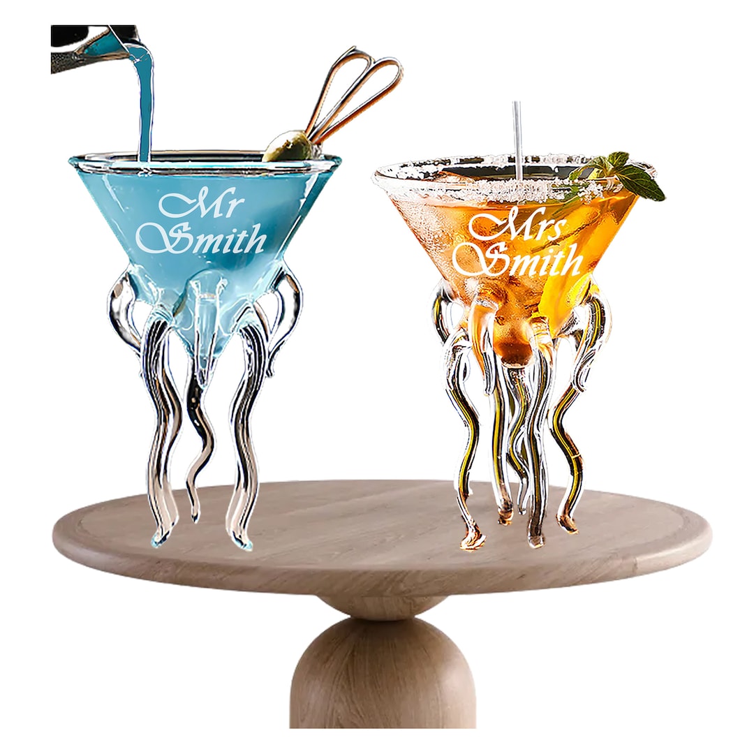 Jellyfish Custom Cocktail Glass. - Etsy