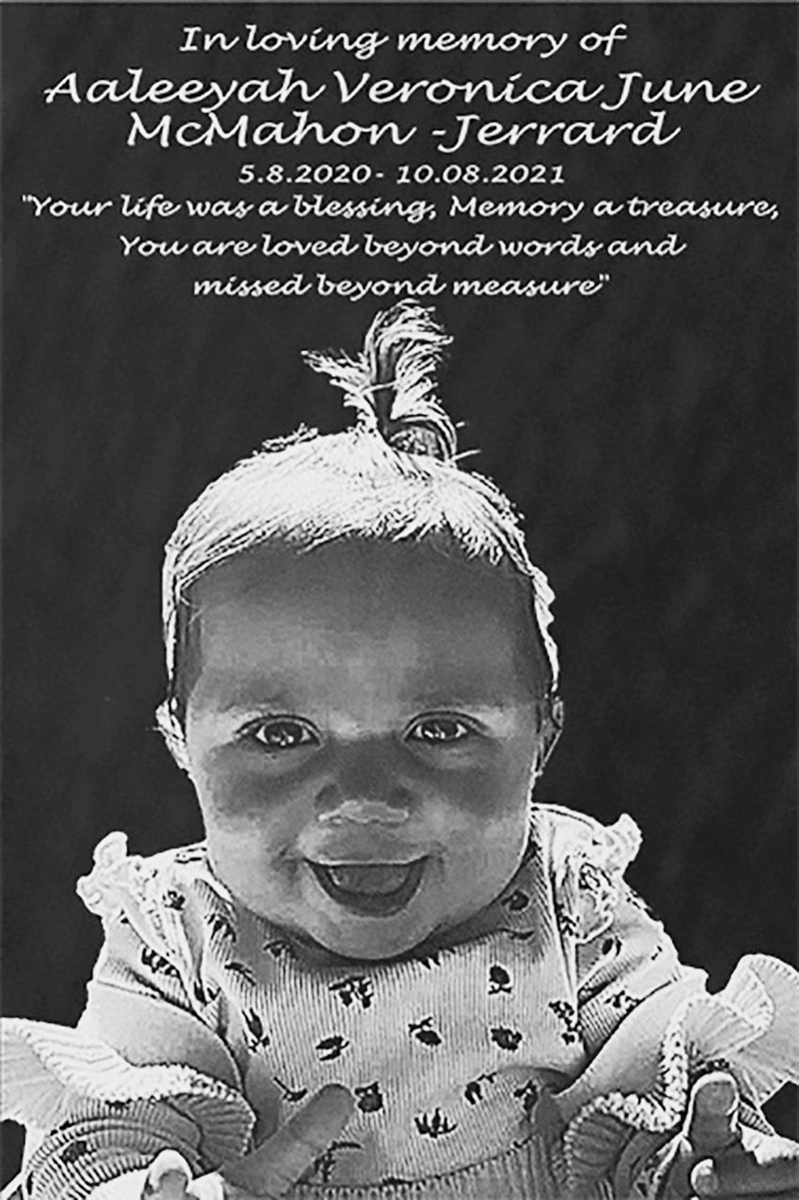 Memorial Plaque, Laser Engraved Photo Plaque - Etsy