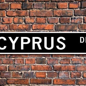 Cyprus Sign, Cyprus Wall Decor, Cyprus Gift, Cyprus Souvenir, Cyprus ...