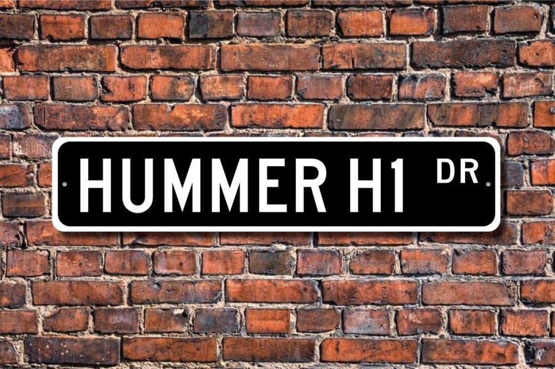 Hummer H1, General Motors Hummer H1 Lover, Hummer H1 Sign, Large ...