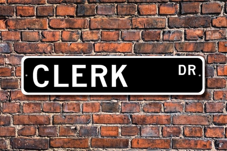 Clerk Clerk Gift Clerk Sign Clerk Decor Salesperson | Etsy