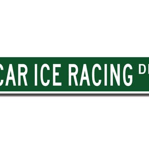 Car Ice Racing, Car Ice Racing Sign, Car Ice Racing Gift, Car Ice ...