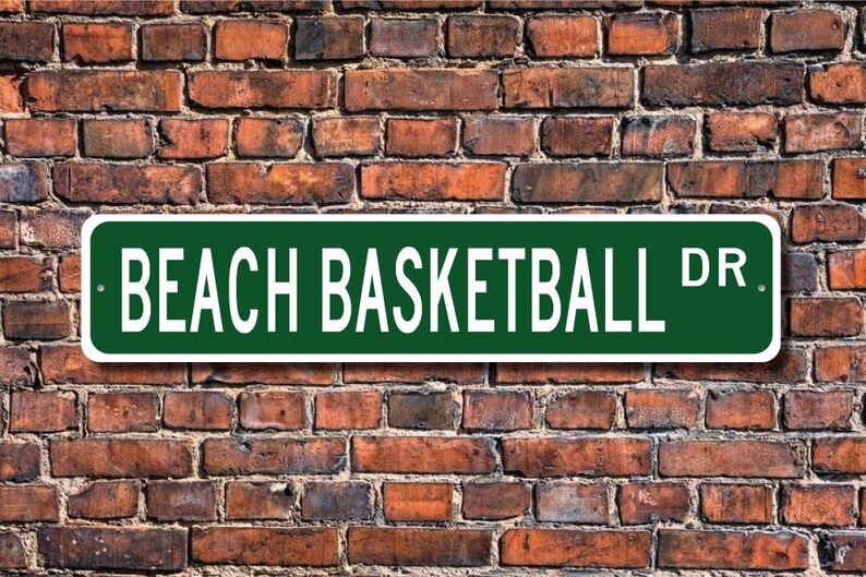 Beach Basketball, Beach Basketball Gift, Beach Basketball Sign ...
