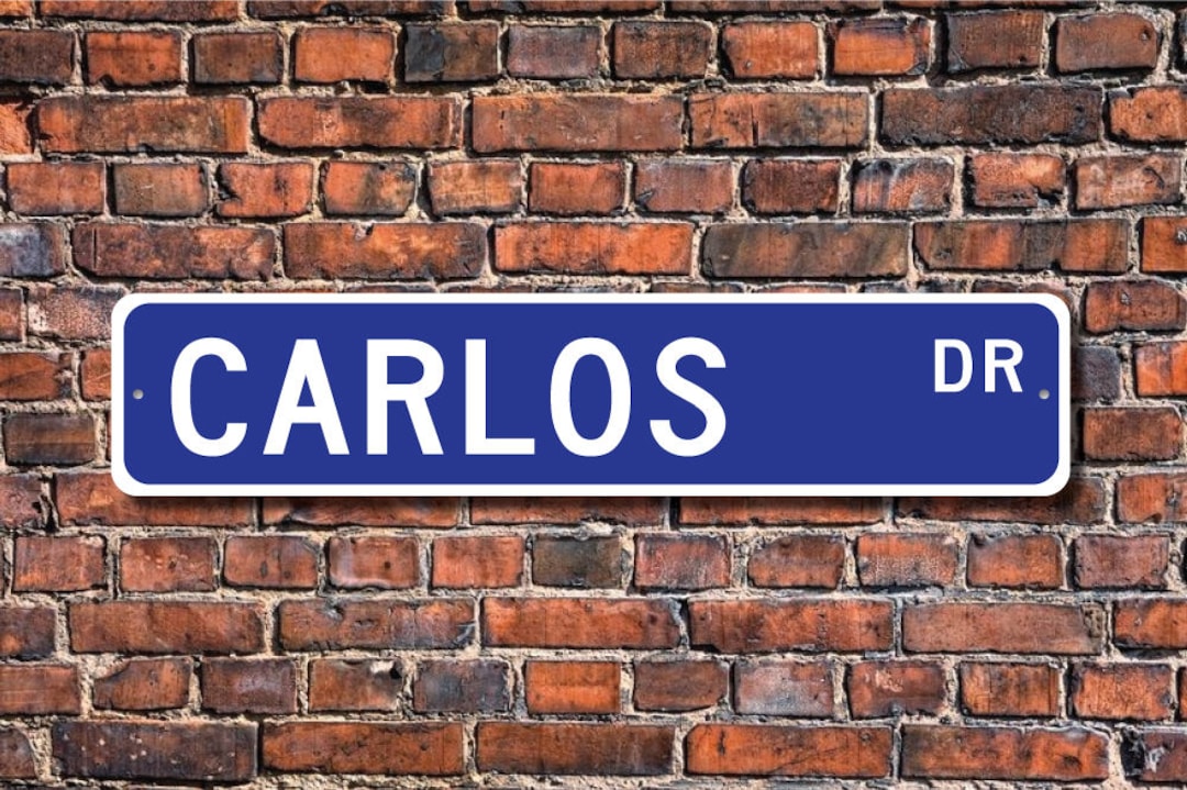 Carlos, Carlos Sign, Carlos Gift, Carlos Fan, Child Gift, Grandchild ...