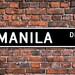 Manila Manila Sign Manila Gift Manila Visitor Manila | Etsy