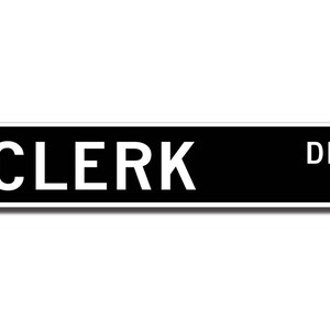 Clerk, Clerk Gift, Clerk Sign, Clerk Decor, Salesperson, Grocery Clerk ...