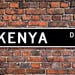 Kenya Sign, Kenya Gift, Kenya Souvenir Sign, Kenya Keepsake, Kenya Wall ...
