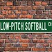 Slow-pitch Softball, Slow-pitch Softball Sign, Slow-pitch Softball Fan ...