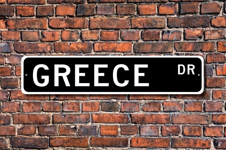 Greece Sign Greece Wall Decor Greece Gift Greece Souvenir - Etsy