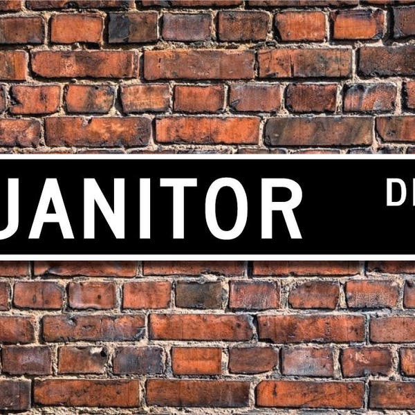 Janitor Sign - Etsy