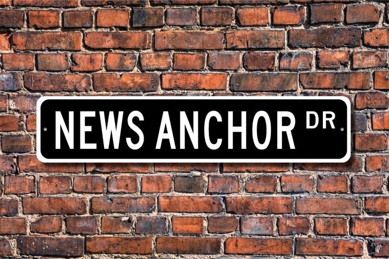 News Anchor News Anchor Gift News Anchor sign television | Etsy