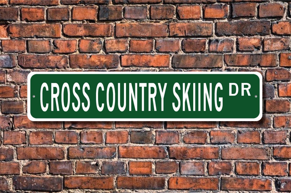 Cross-country Skiing Cross-country Skiing Sign Cross-country - Etsy