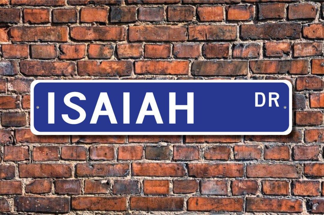 Isaiah, Isaiah Sign, Isaiah Fan, Isaiah Decor, Child Gift, Grandchild ...