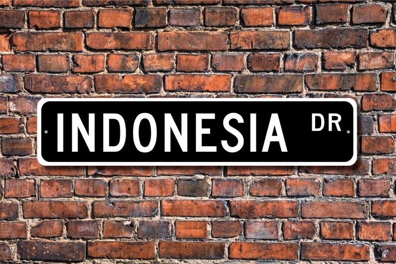 Indonesia Sign Indonesia Decor Indonesia Gift Indonesia - Etsy