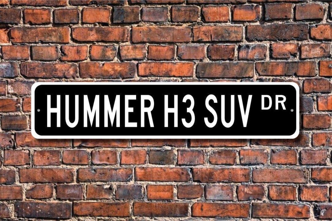 Hummer H3 Suv, GM Hummer H3 Suv Gift, Hummer H3 Suv Sign, Large SUV, 4 ...