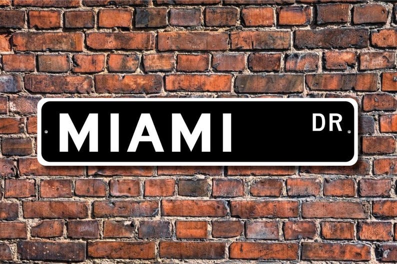 Miami Miami Sign Miami Gift Miami Visitor USA City | Etsy