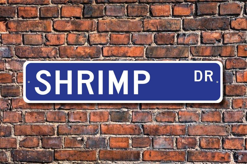 Shrimp, Shrimp Gift, Shrimp Sign, Shrimp Decor, Shrimp Lover, Decapod ...