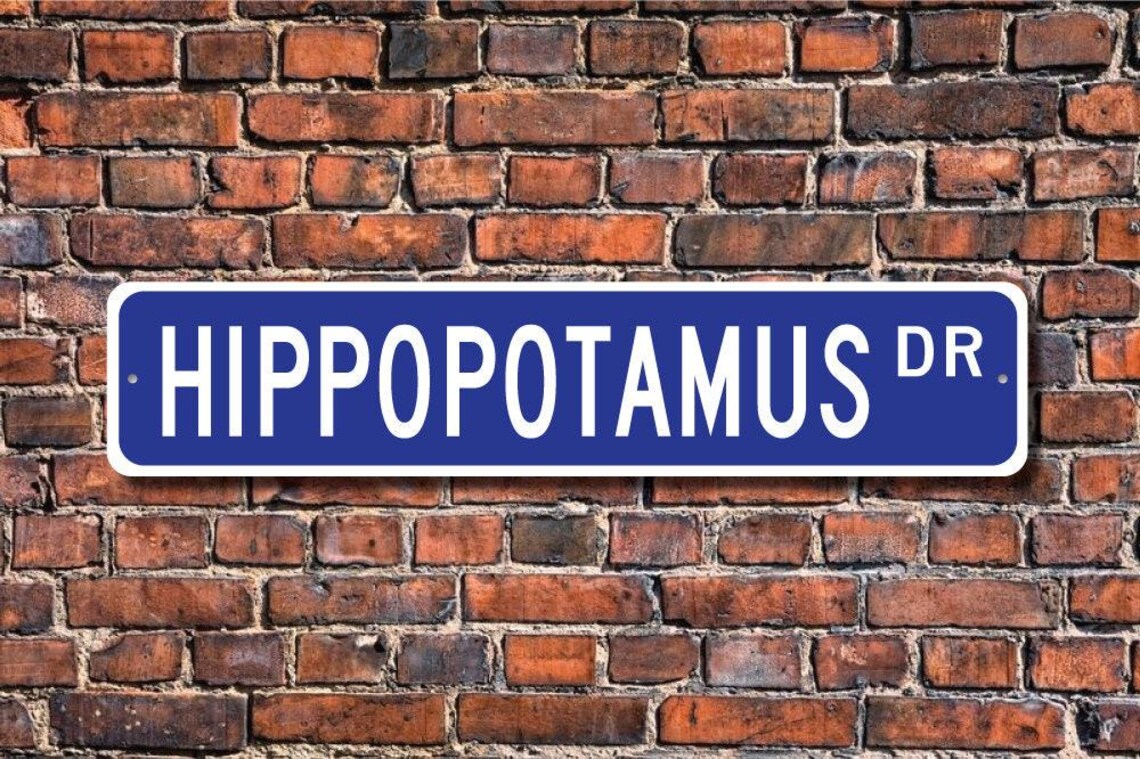 Hippopotamus, Hippopotamus Gift, Hippopotamus Sign, Hippopotamus Decor ...
