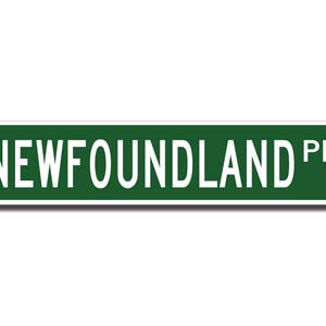 Newfoundland, Newfoundland Lover, Newfoundland Sign, Custom Street Sign ...