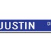 Justin, Justin Sign, Justin Gift, Justin Fan, Child Gift, Grandchild ...