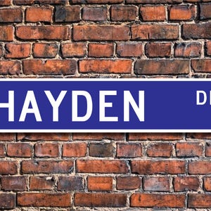 Hayden Hayden Sign Hayden Fan Hayden Decor Child Gift - Etsy